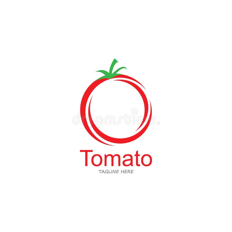 Tomato Logo Design Template Stock Vector - Illustration of tomatoes ...