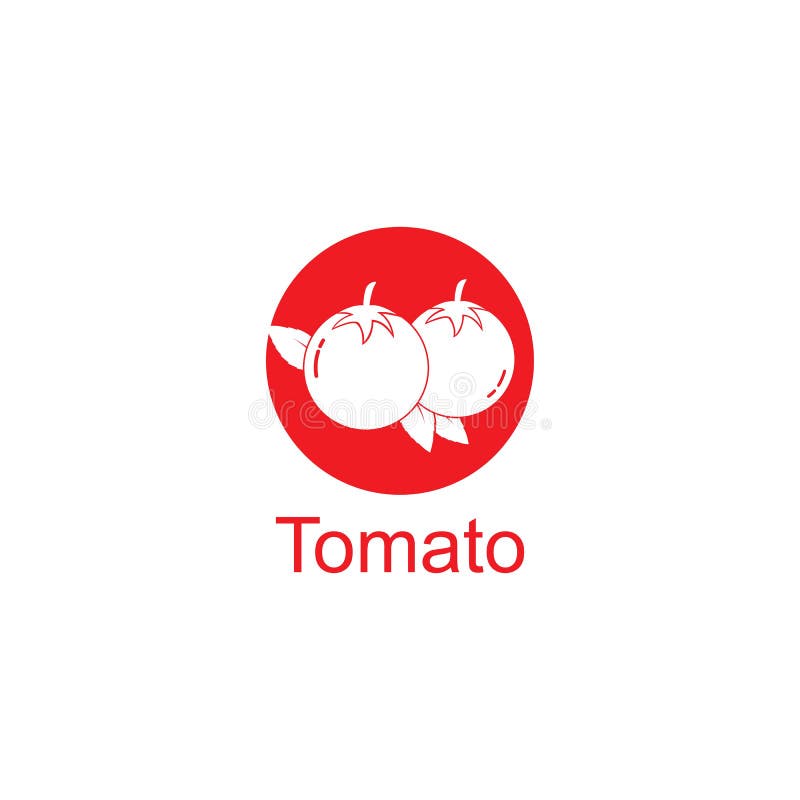 Tomato Logo Design Template Stock Vector - Illustration of natural ...