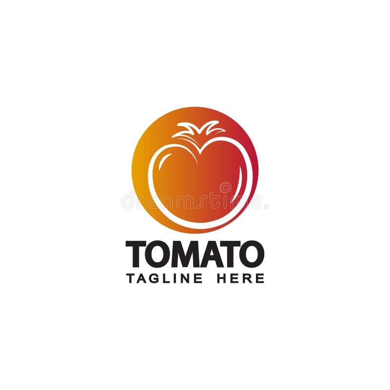 Tomato Logo Template Design Vector Stock Vector - Illustration of ...