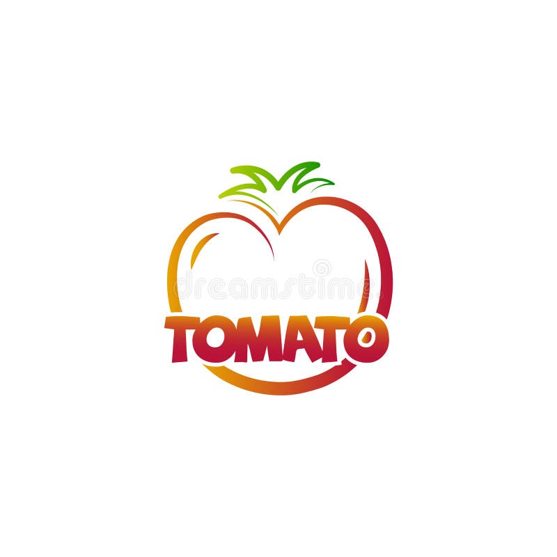 Tomato Logo Template Design Vector Stock Vector - Illustration of ...