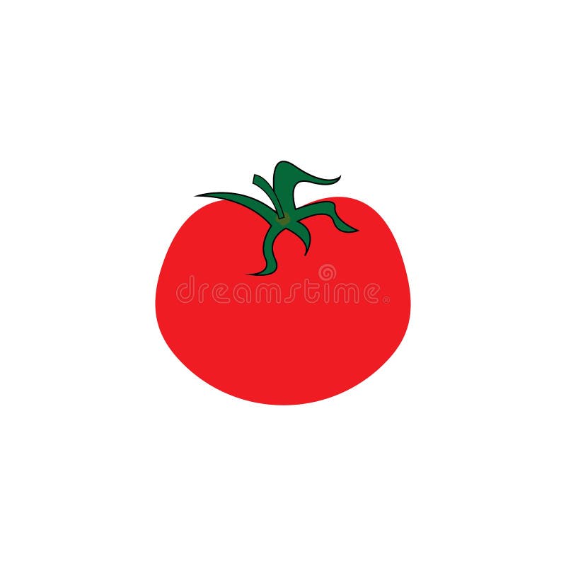 Tomato logo stock vector. Illustration of calories, flat - 194092941