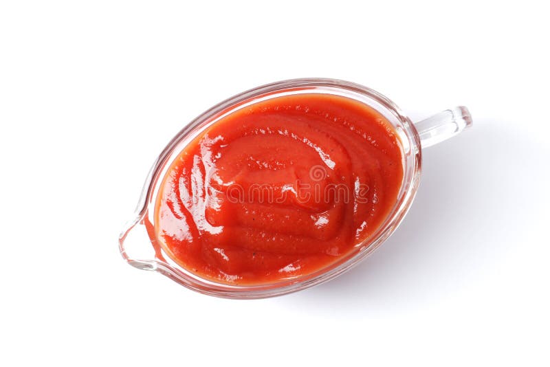 Tomato Paste Isolated on White Stock Photo - Image of dish, paste ...