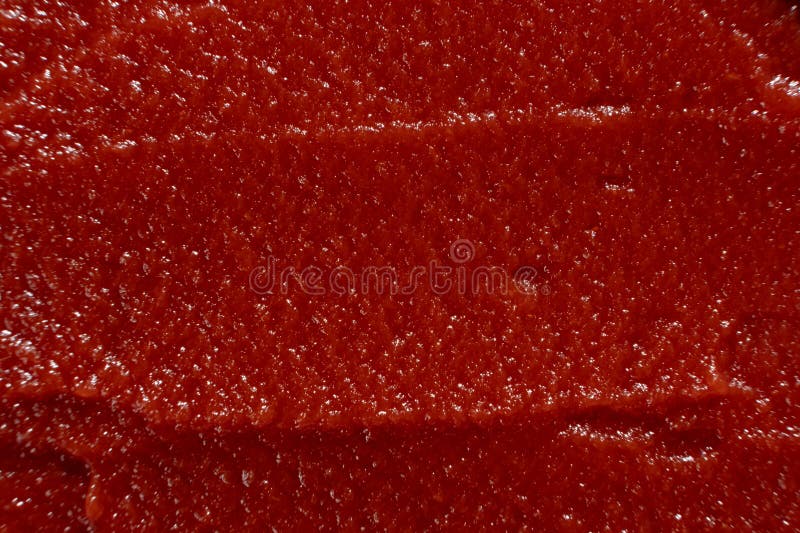 Tomato Paste Macro View. Abstract Cooking Texture in Red. Stock Photo ...