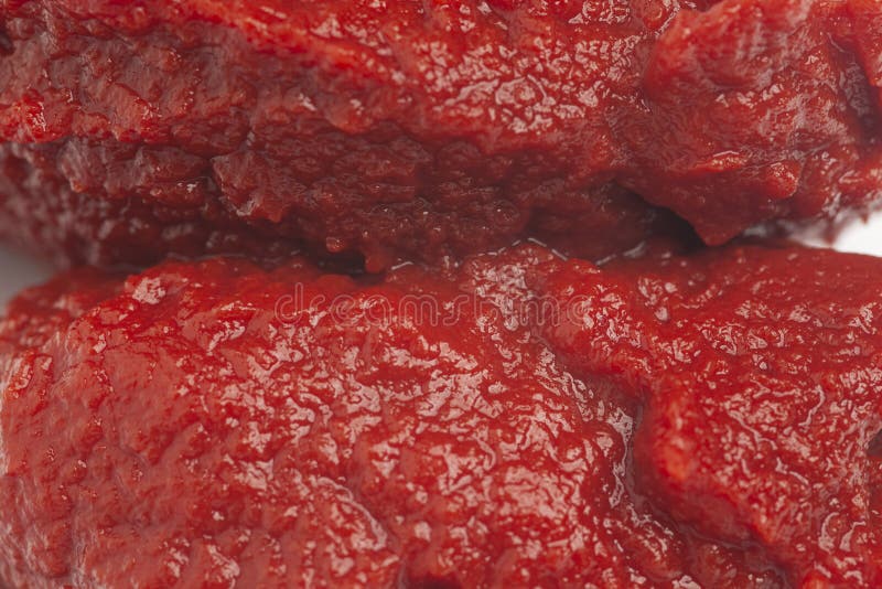 Tomato Paste Texture Background Close-up. Stock Image - Image of ...