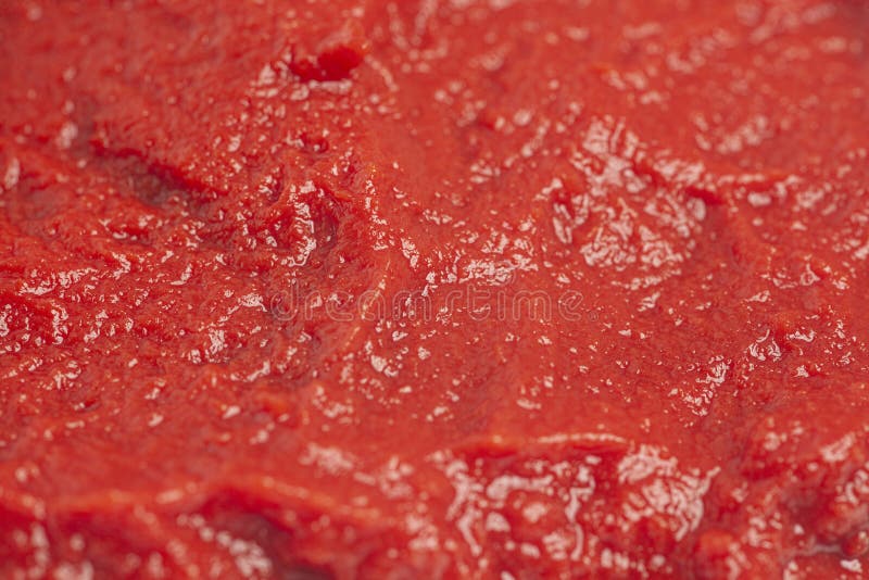 Tomato Paste Texture Background Close-up. Stock Image - Image of ...