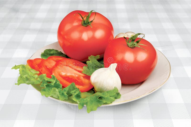 Tomato plate stock photo. Image of salad, plate, vitamin - 14290732