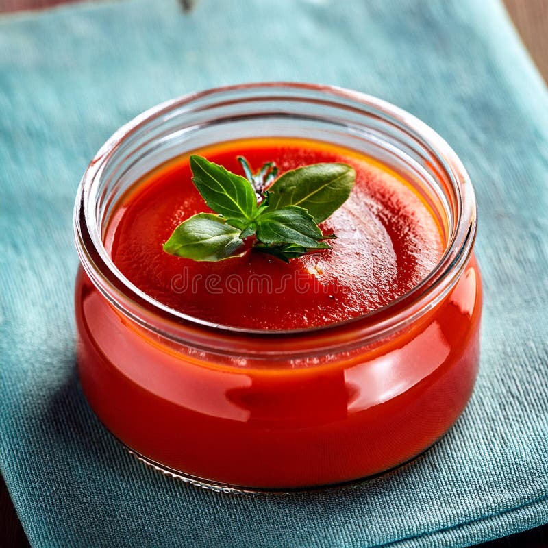 Tomato Puree in a Jar, AI Generated Stock Illustration - Illustration ...