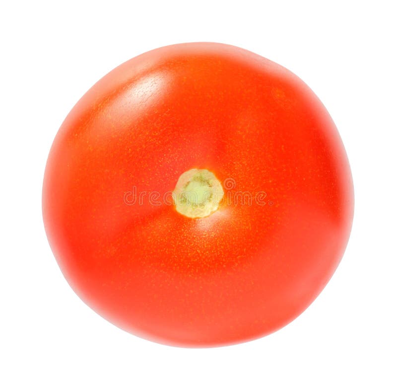 Tomato Red Top View Isolated on White Background with Clipping Path ...