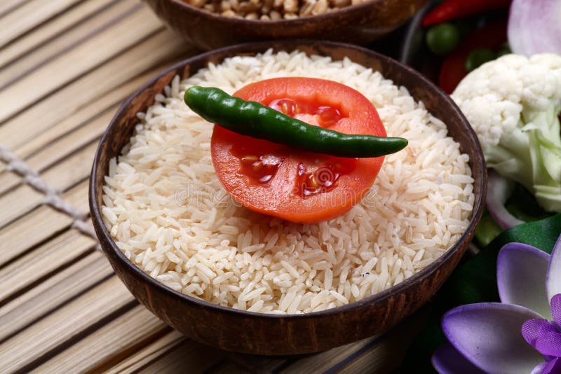 Tomato rice stock photo. Image of pepper, tomato, ingredient - 18016094
