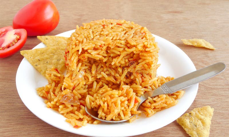 Tomato Rice Pilaf stock photo. Image of food, garam, slices - 53939508