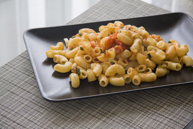 Tomato rigati stock photo. Image of italian, fork, delicious - 60152862