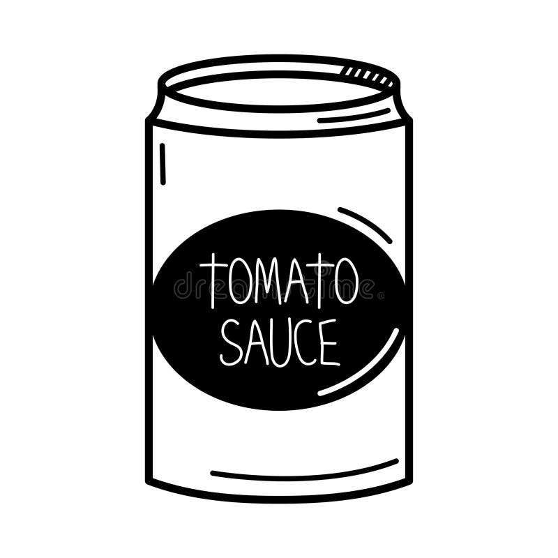 Tomato sauce in jar stock vector. Illustration of vector - 273138517