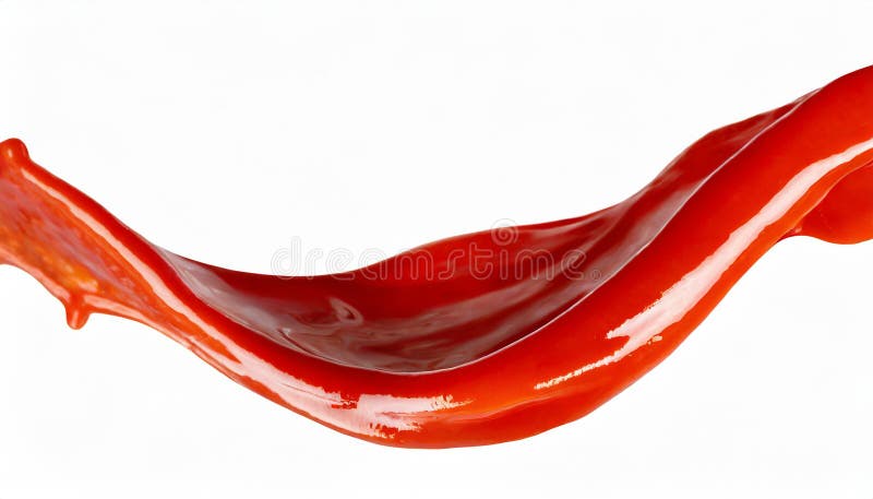 Tomato Sauce Splash, Tomato Sauce Flowing, 3d Illustration Stock ...