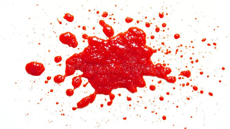 Tomato Sauce Splatter Minimal on White Stock Photo - Image of droplet ...