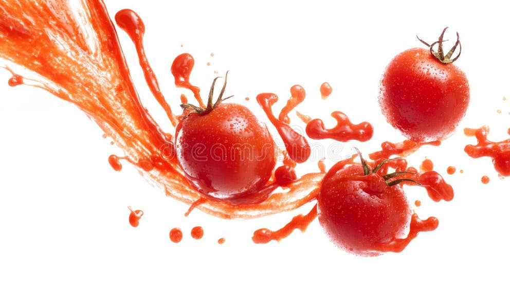 Tomato Sauce Splatter Minimal on White Stock Photo - Image of stain ...