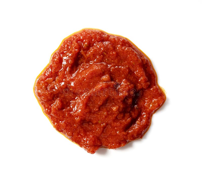 Tomato Sauce on White Background Stock Photo - Image of home, canned ...