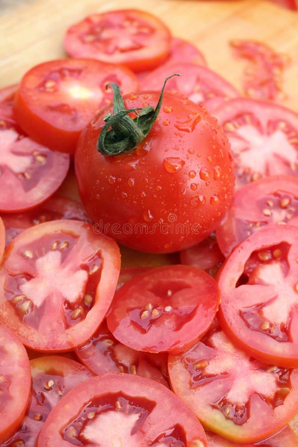 Tomato slice stock image. Image of delicious, tasty, organic - 37493513