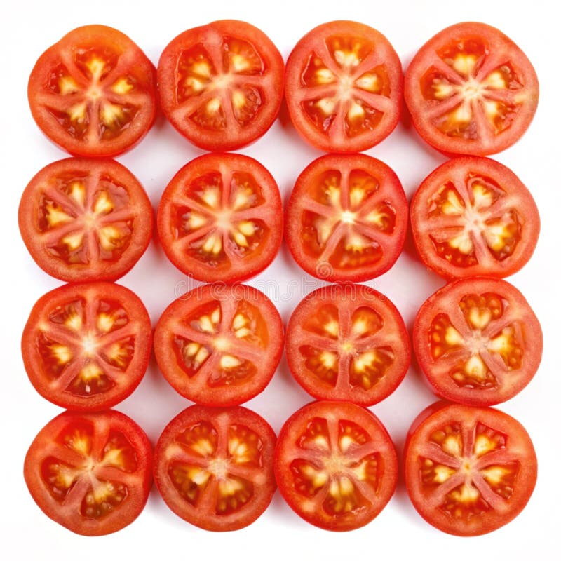 Tomato slices stock illustration. Illustration of background - 358268408