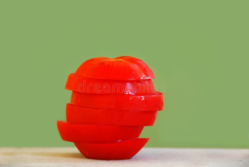 Tomato slices stack stock image. Image of healthy, organic - 10824313