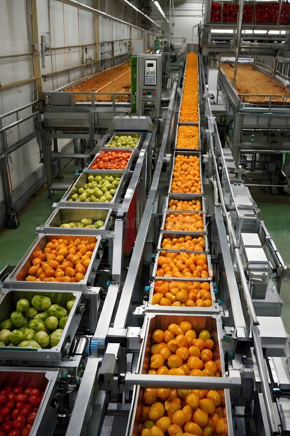 Generated by Ai Tomato Sorting and Conveyor System in Food Processing ...