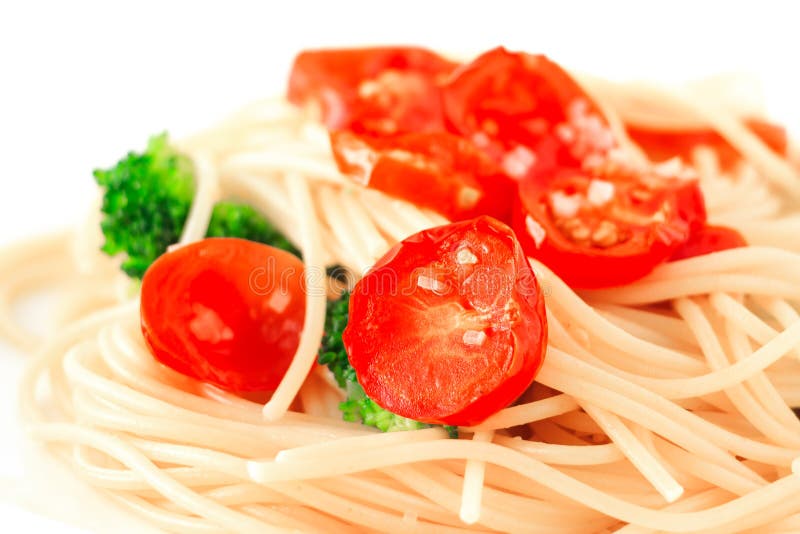 Tomato spaghetti stock image. Image of healthy, vegetable - 50546951