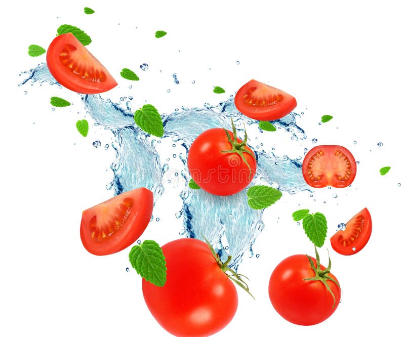 Tomato splash stock image. Image of fruit, water, splash - 52708859
