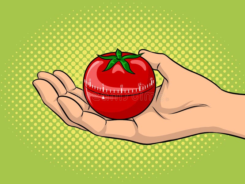 Tomato Timer Mockup, Realistic Style Stock Illustration - Illustration ...