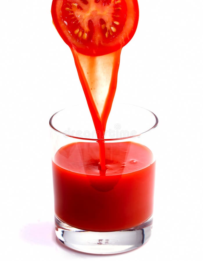 Tomato Vegetable Juice Means Drinks Refreshments and Refresh Stock ...