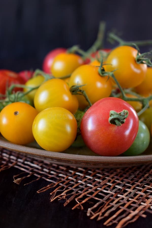 Tomatoes of Different Sorts and Colours Stock Image - Image of fall ...