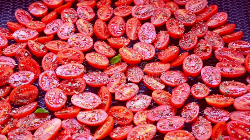 Tomatoes Drying Process. Healthy Food Concept. Stock Footage - Video of ...