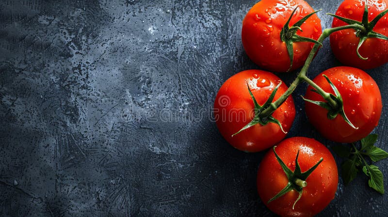 Tomatoes are Great Source of Vitamins and Minerals Stock Image - Image ...