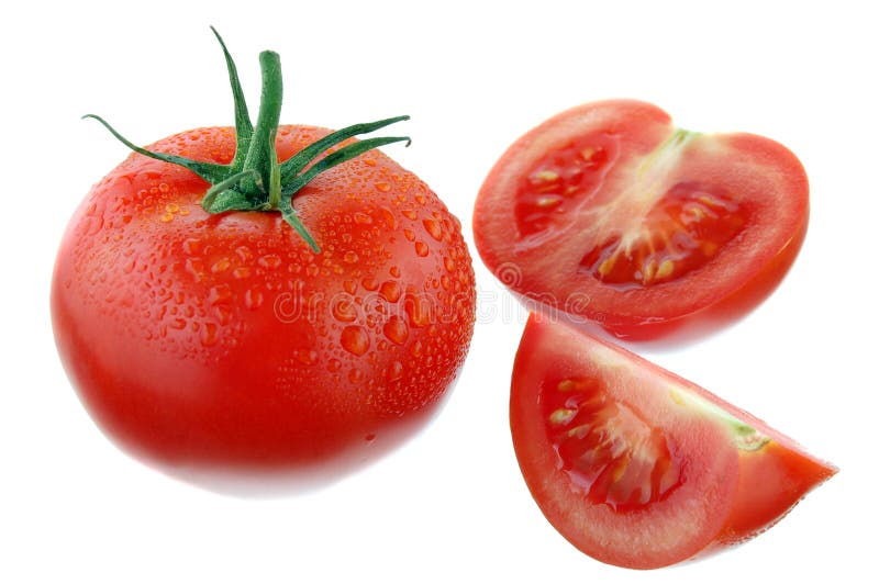 Tomatoes isolated on white stock image. Image of tasty - 3176115