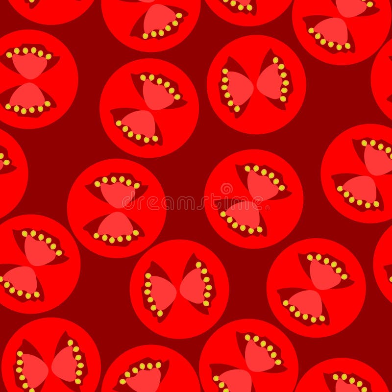 Tomatoes pattern stock vector. Illustration of multi - 45038363