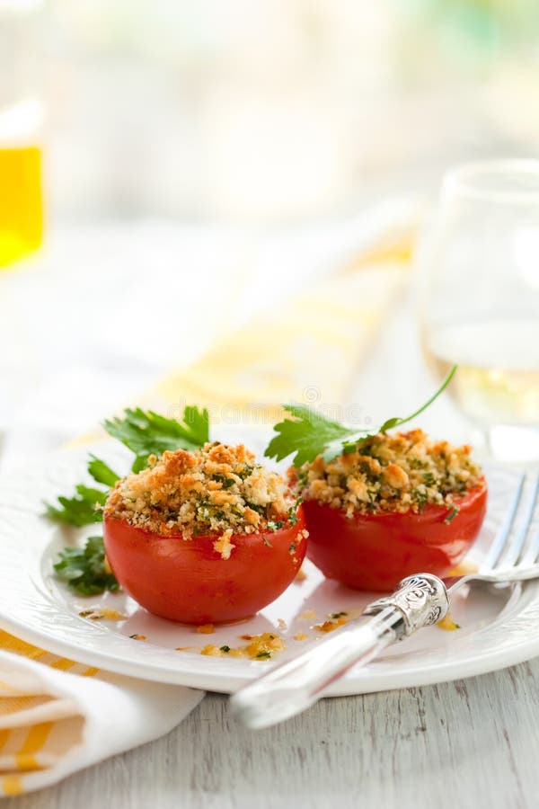 Tomatoes provencal style stock photo. Image of baked - 14754184