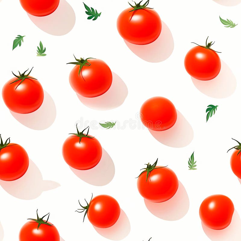 Tomatoes with Shadow Pattern Banner Wallpaper Simple Stock Photo ...