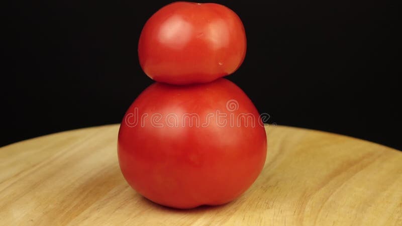Tomatoes Standing on Top of Each Other Rotate 360 Degrees Stock Footage ...