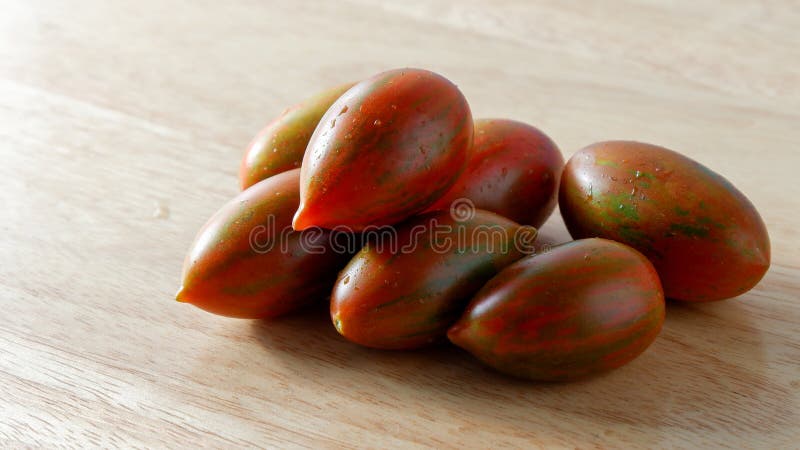 Tomatoes Tiger Cherry , Fresh Tomato Healthy Food Stock Photo - Image ...
