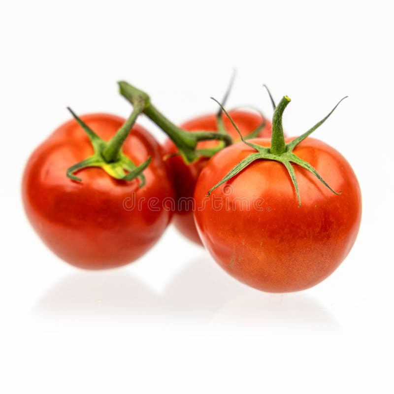Tomatos Isolated. Tomatoes on White Background Stock Photo - Image of ...