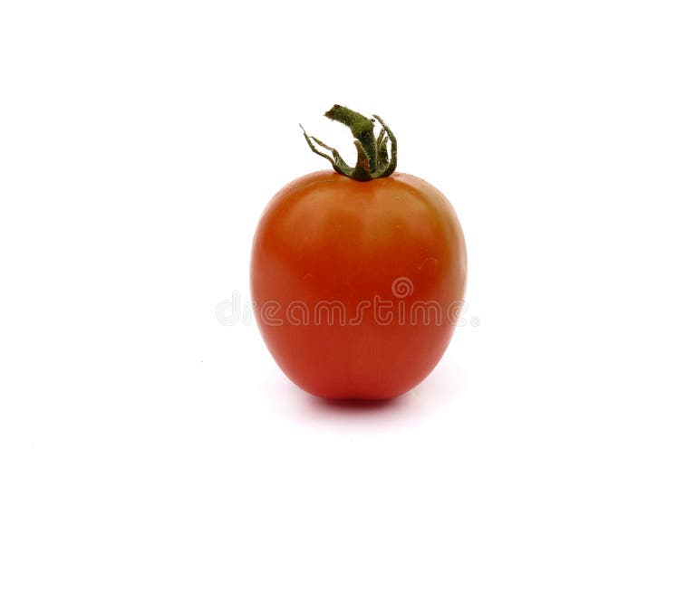 A Tomatto Isolated on White Background. Raw Vegetable Fruit Fresh Stock ...