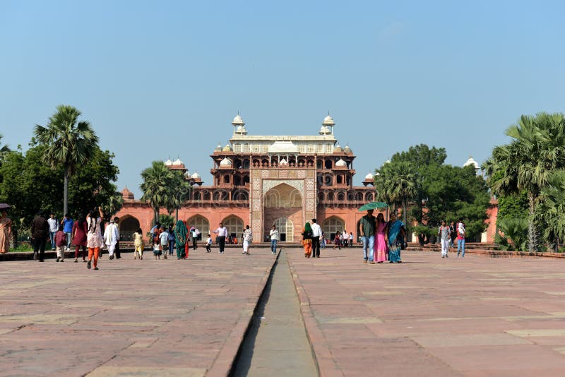 The Tomb of Akbar the Great, Agra Editorial Photo - Image of sikandra ...