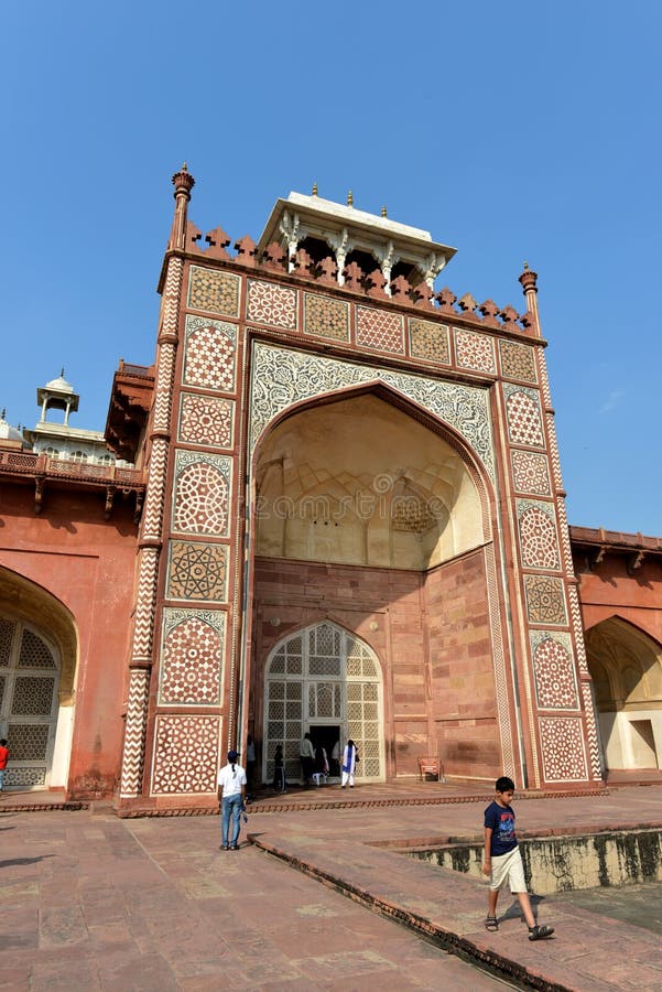 The Tomb of Akbar the Great, Agra Editorial Image - Image of indian ...
