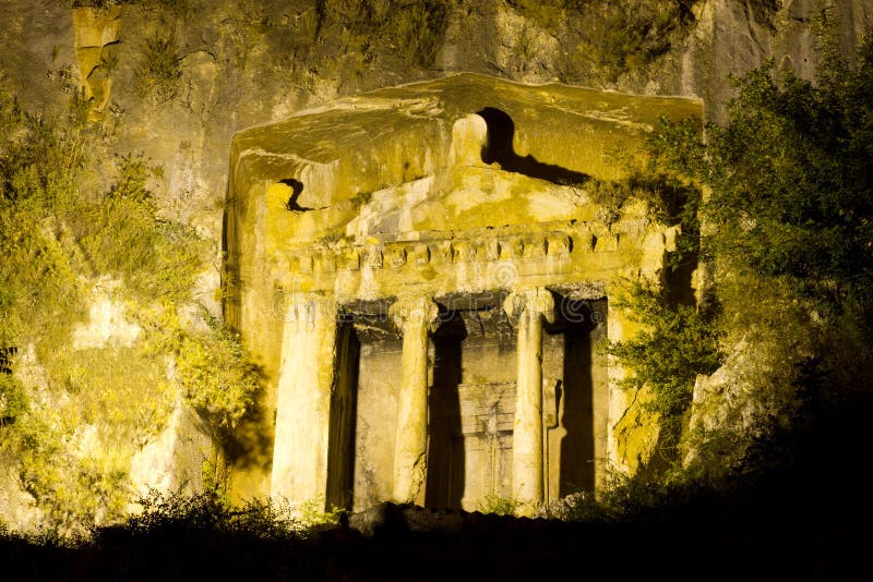 The Tomb of Amyntas is an Ancient Greek Rock-hewn Tomb at Ancient ...