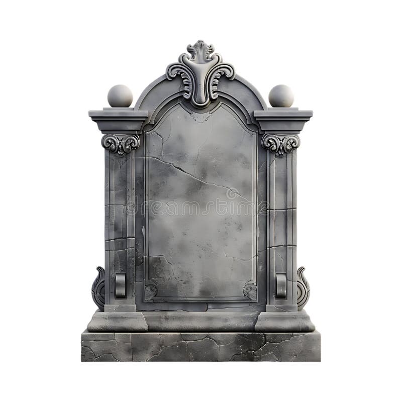 Tomb or Grave Stone on Transparent Background - Ai Generated Stock ...