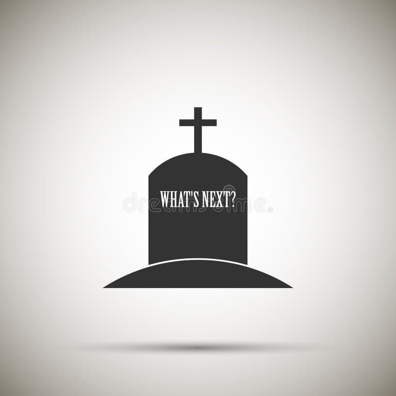 Tomb Icon. Christian Death Symbol Stock Vector - Illustration of ...