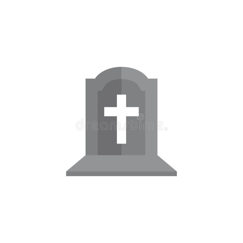 Tomb Icon Template Vector Illustration Stock Illustration ...