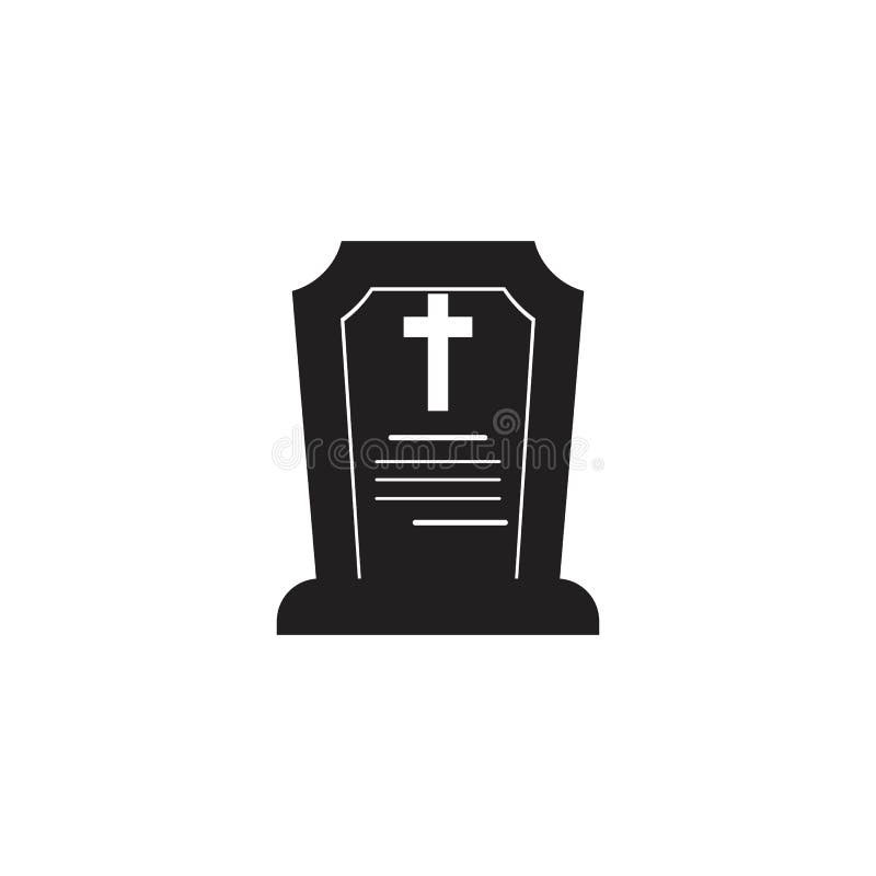 Tomb Icon Template Vector Illustration Stock Illustration ...