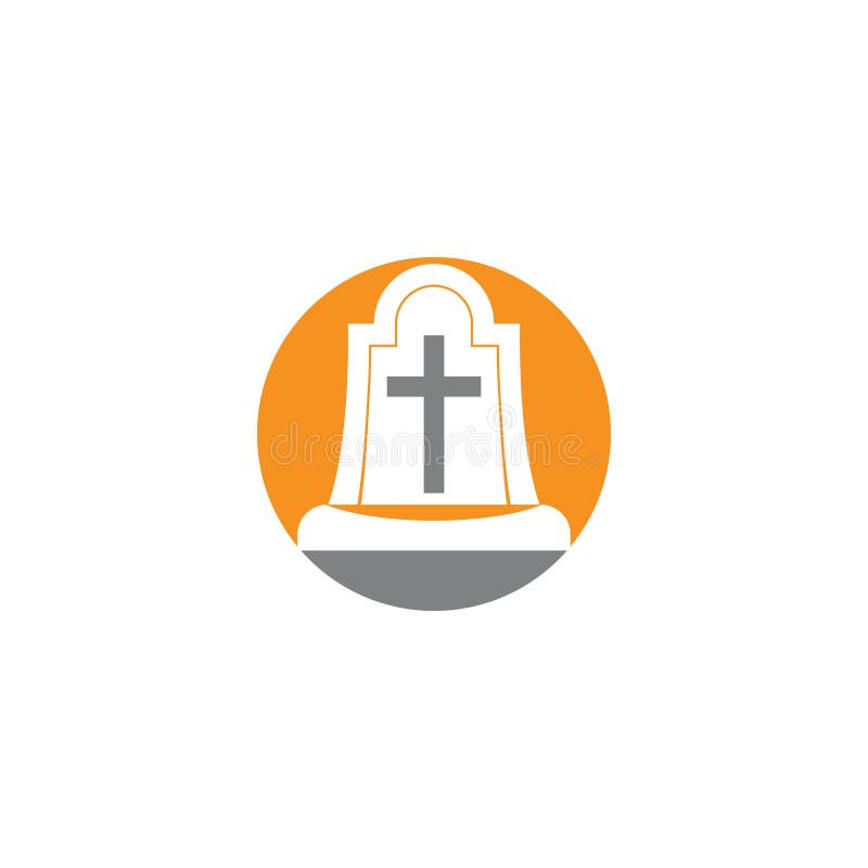 Tomb Icon Template Vector Illustration Stock Illustration ...