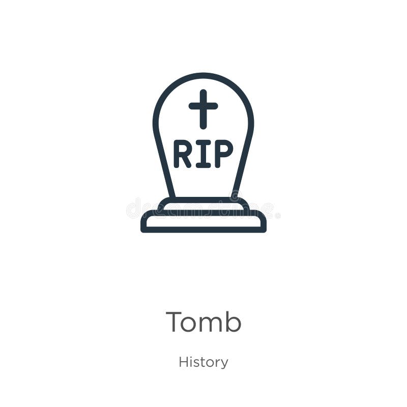 Tomb Icon. Christian Death Symbol Stock Vector - Illustration of ...