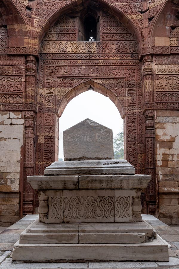 Tomb of iltutmish stock photo. Image of archaeological - 170733804