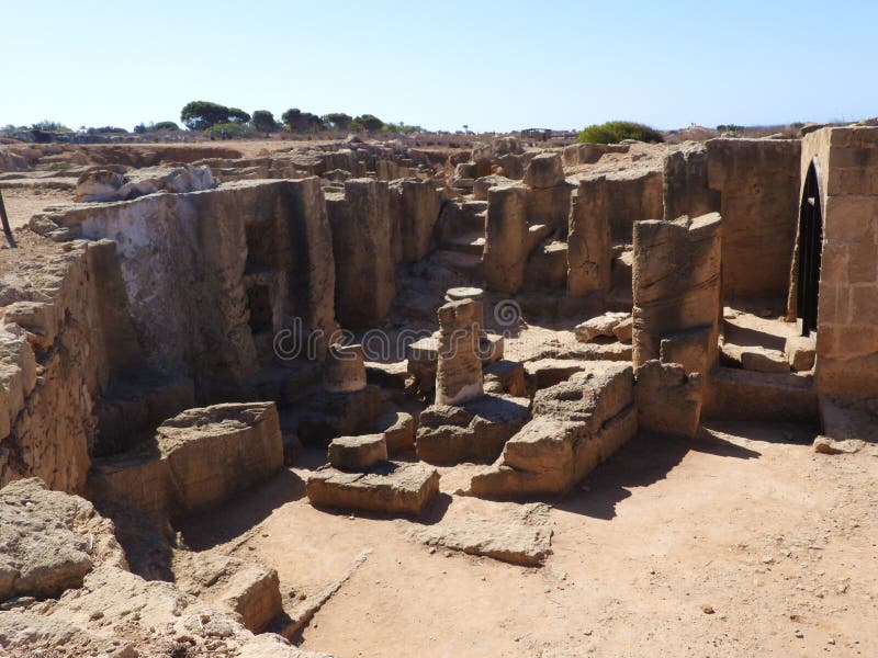 Tomb of the Kings, Archaeological Site, Paphos, Cyprus Stock Photo ...